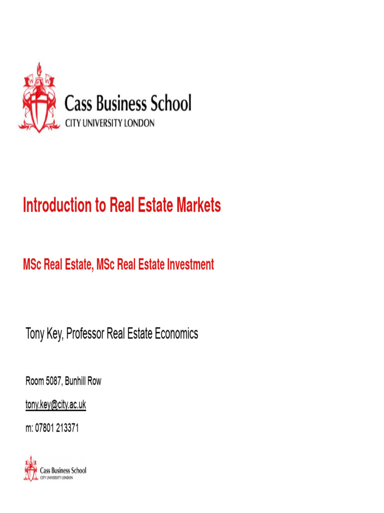 Real Estate Market Overview | PDF | Bric | Private Sector