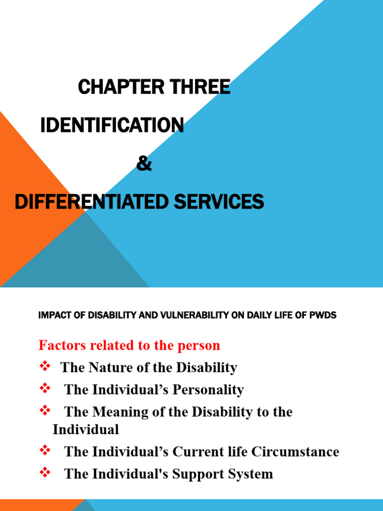 OL-Inclusive CHAPTER THREE | PDF | Disability | Physical Therapy