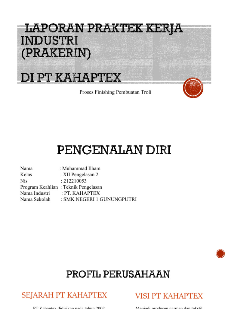 Proses Finishing Troli di PT Kahaptex | PDF