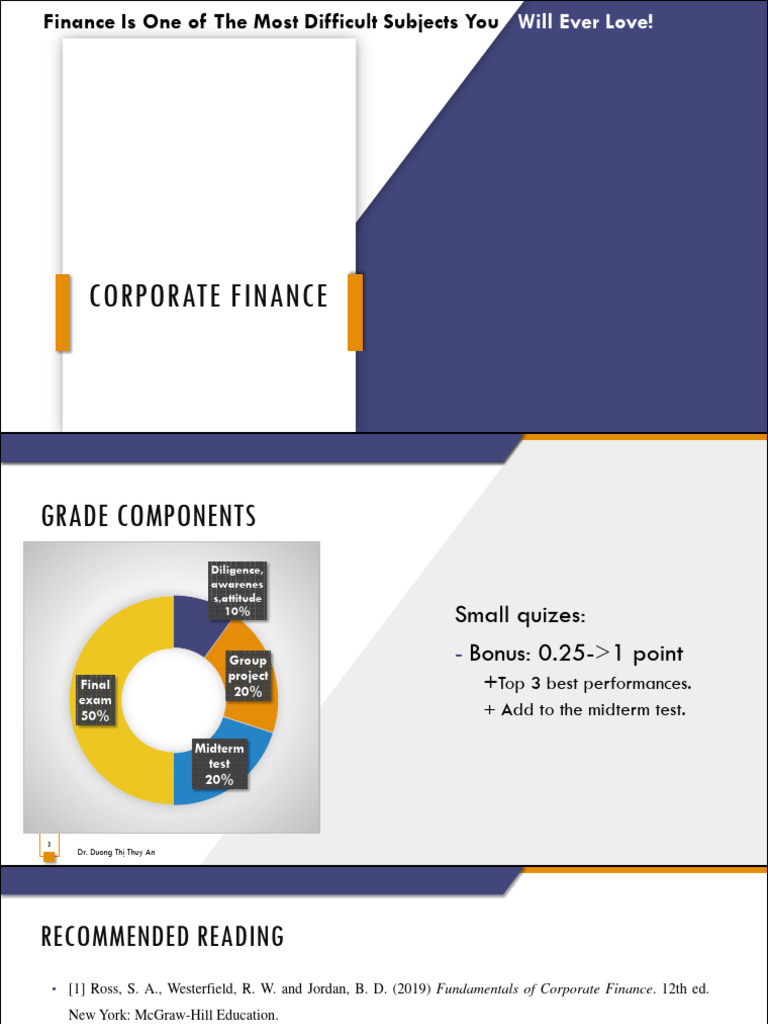 Corporate Finance 1 | PDF | Capital Structure | Financial Capital