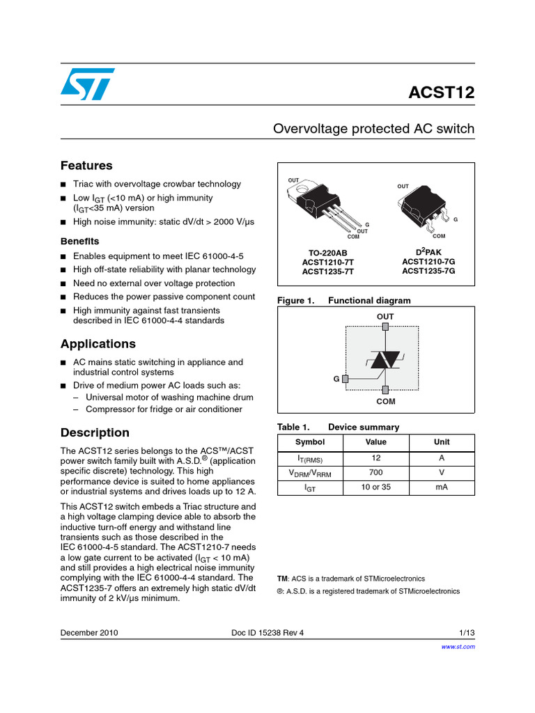 Acst 12 | PDF | Alternating Current | Manufactured Goods