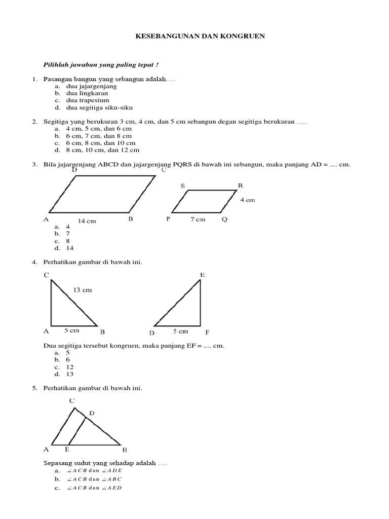 Kisi-Kisi PTS Latsol Kesebangunan | PDF | Metode & Bahan Ajar