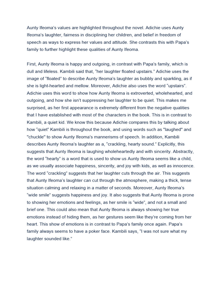 Igcse English Final Coursework (Lang) | PDF | Feeling | Laughter