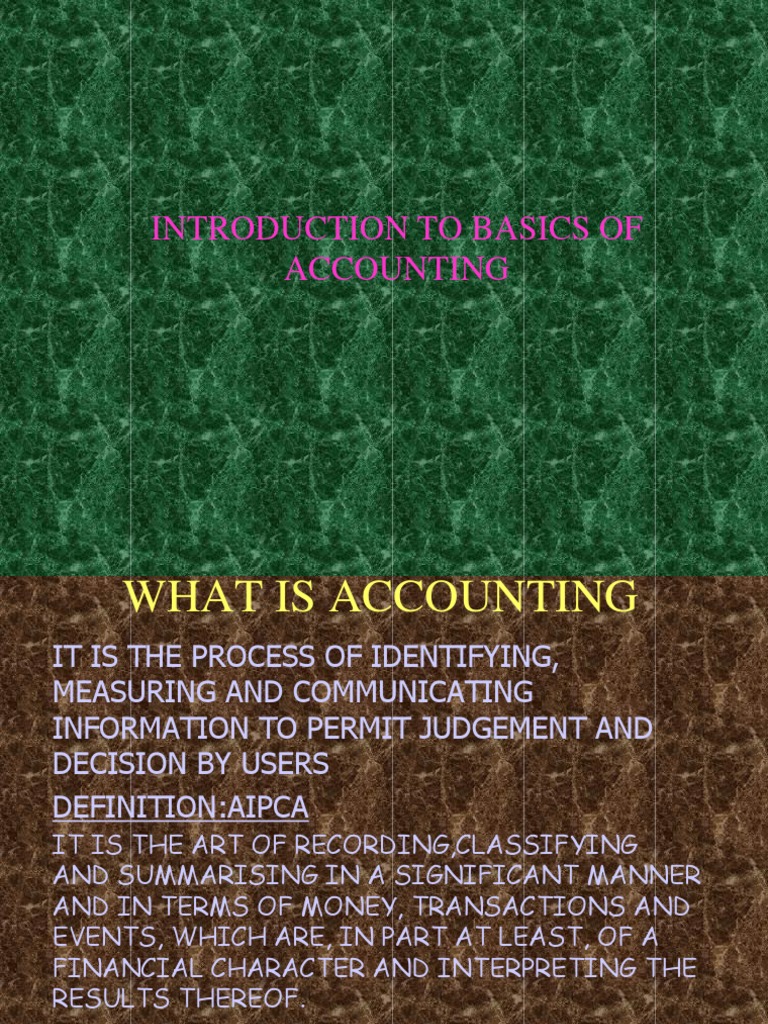 Basics of Accounting - Bridge Course | PDF