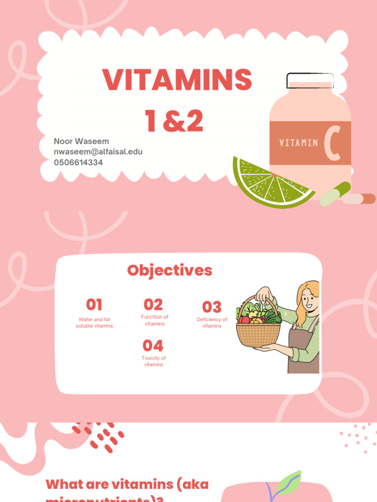 Vitamin I & II - Noor Waseem | PDF | Vitamin A | Vitamin