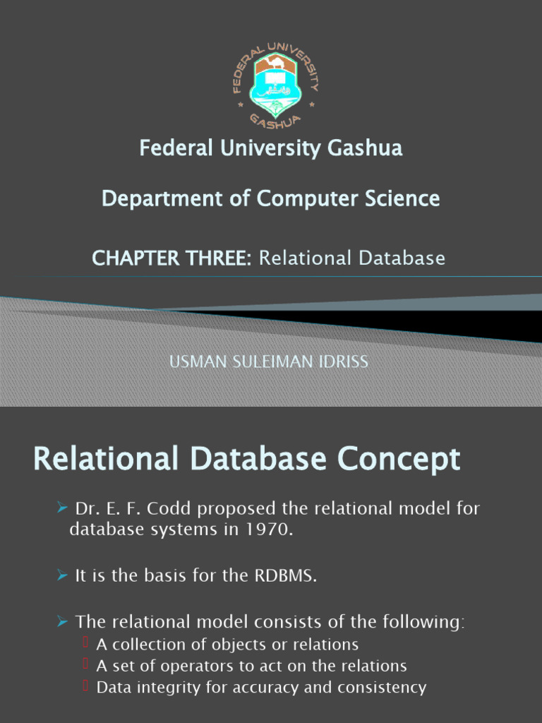 CPS405 ch03 | PDF | Sql | Relational Database