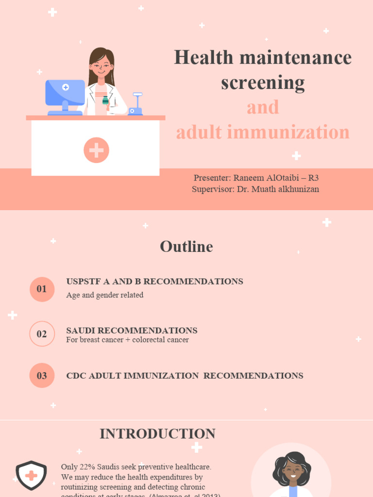 9-Health Maintenance Screening + Adult Immunization | PDF | Cardiovascular Diseases | Vaccines