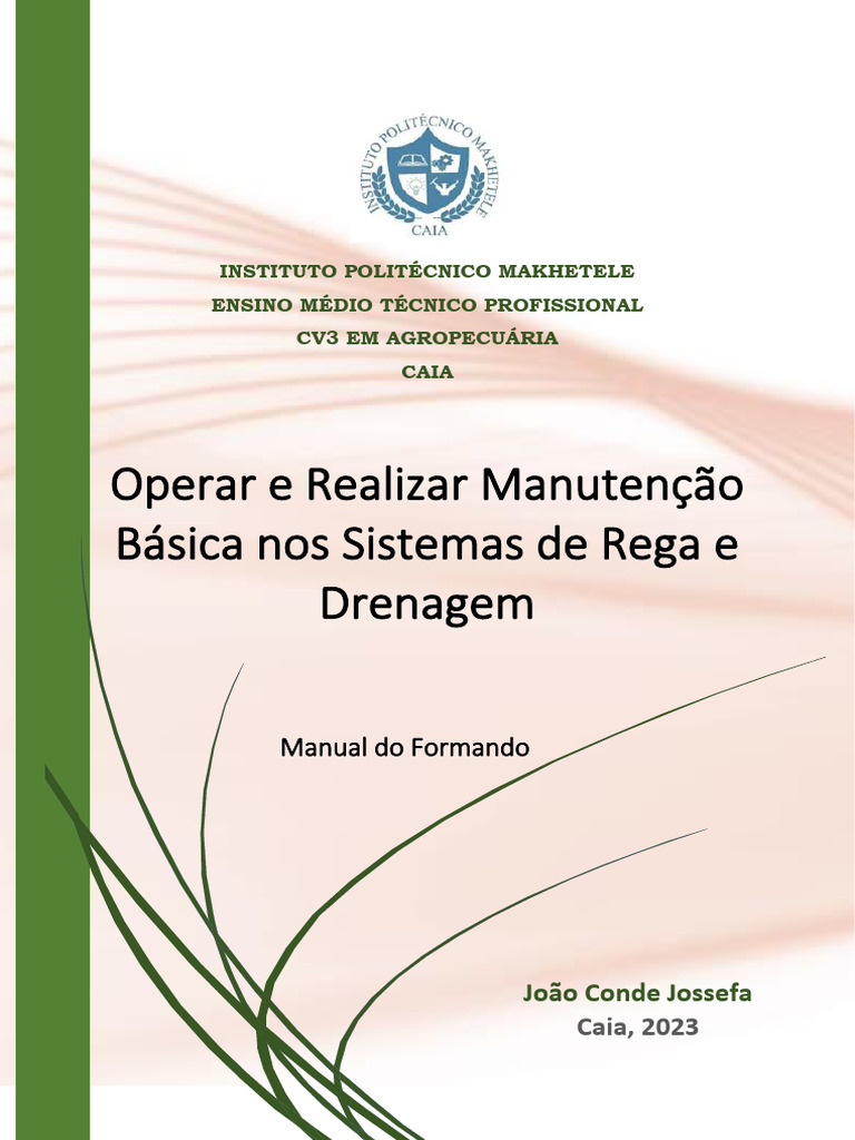 Operar Sistemas de Rega e Drenagem | PDF | Água | Solo