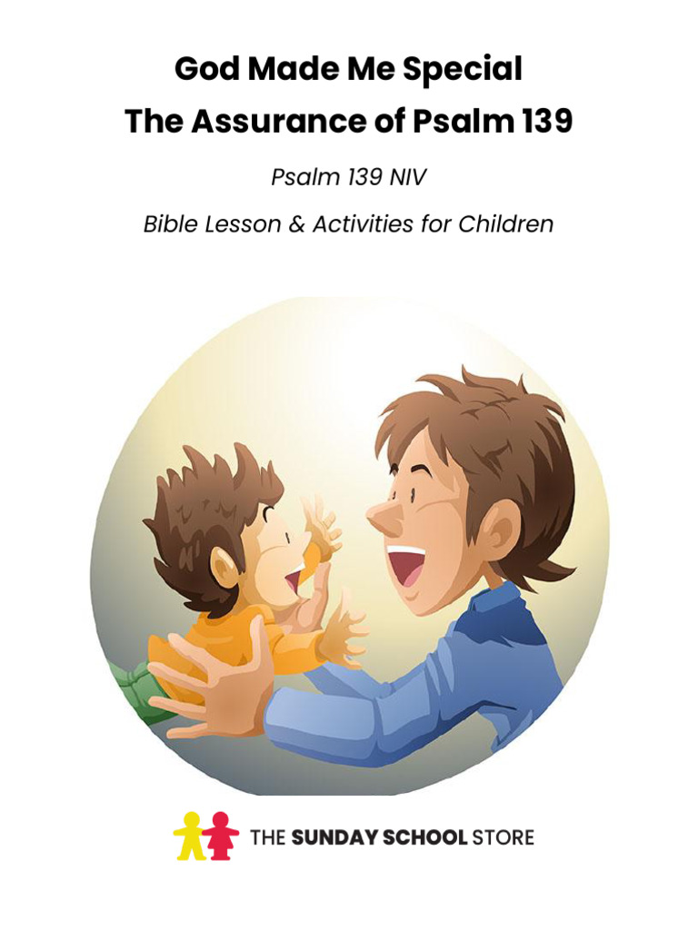 God Made Me Special - Psalm 139 NIV | Download Free PDF | God