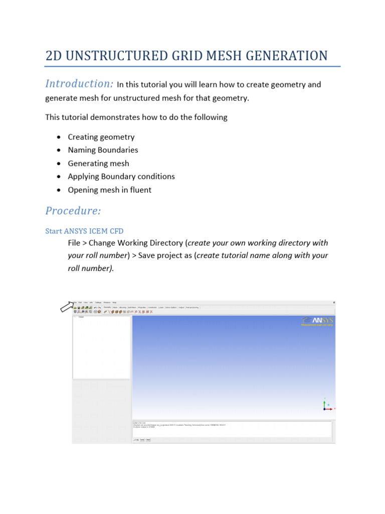 2D Unstructured Mesh Tutorial | PDF | Computational Science | Computer ...