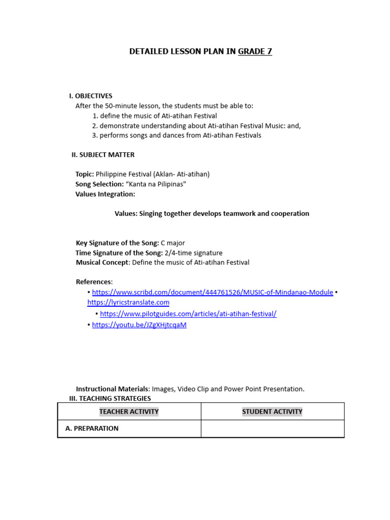 Complete Detailed Lesson Plan | PDF | Festival | Prayer