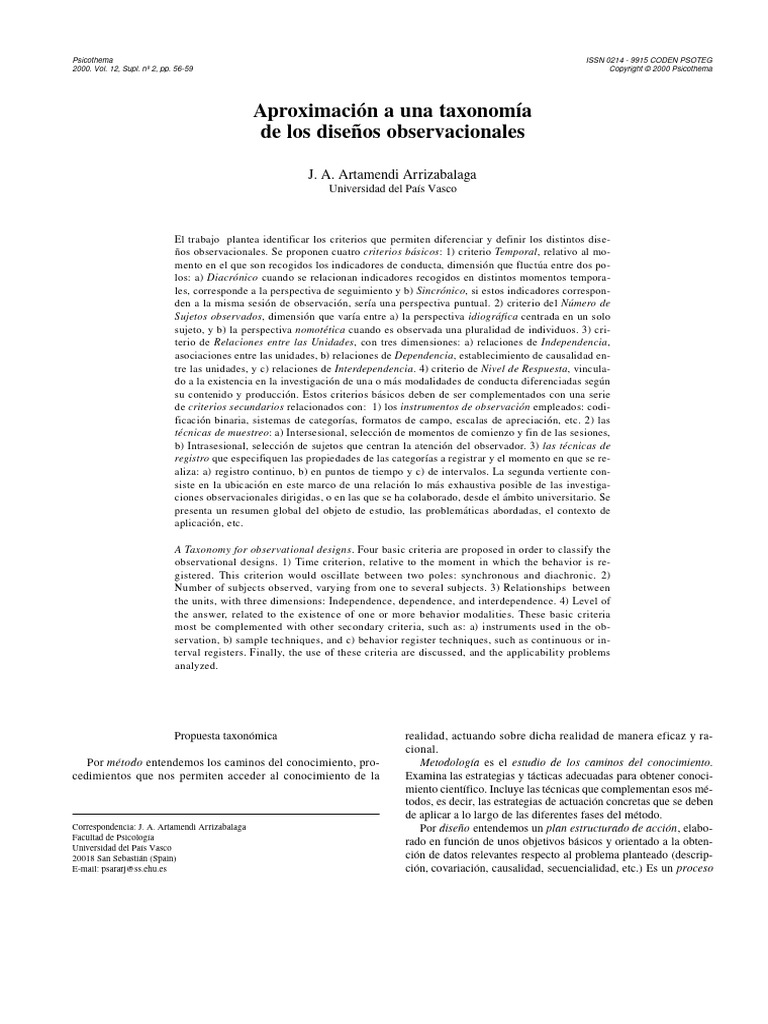 Tema 3. Doc Lectura 5 | PDF | Observación | Sicología