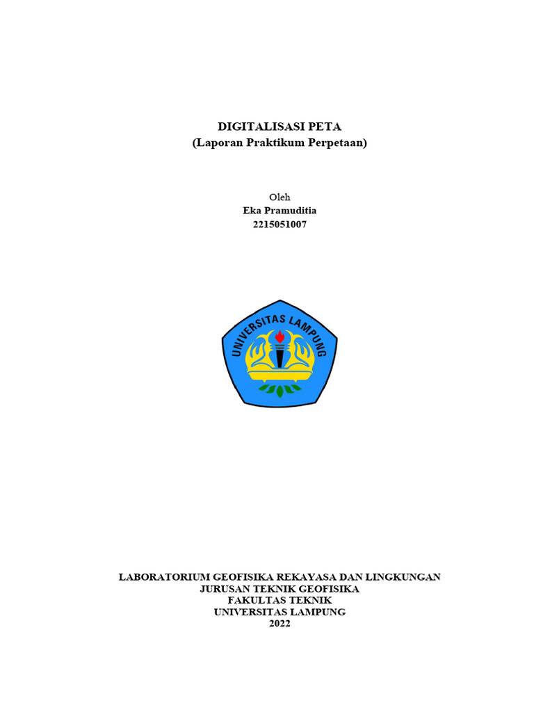 Laprak - Digitalisasi Peta - Ep | PDF | Komputer