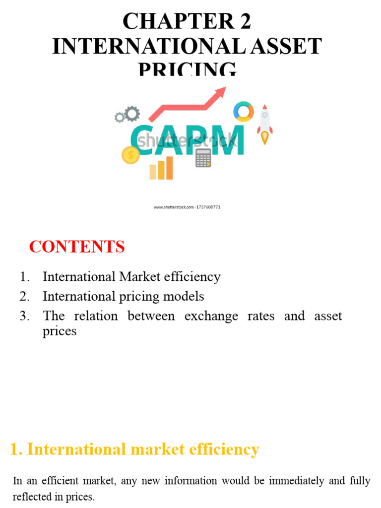 International Asset Pricing Models | PDF | Financial Risk | Valuation ...