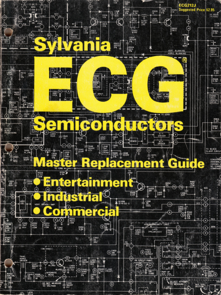 Sylvania ECG Semiconductors 1979 Master Replacement Guide ECG212J ...