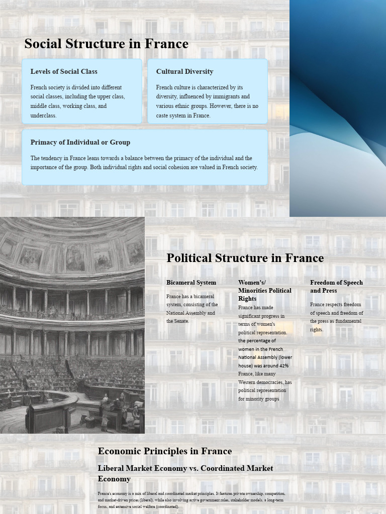 Social Structure and Culture in France | PDF | Market Economy | France