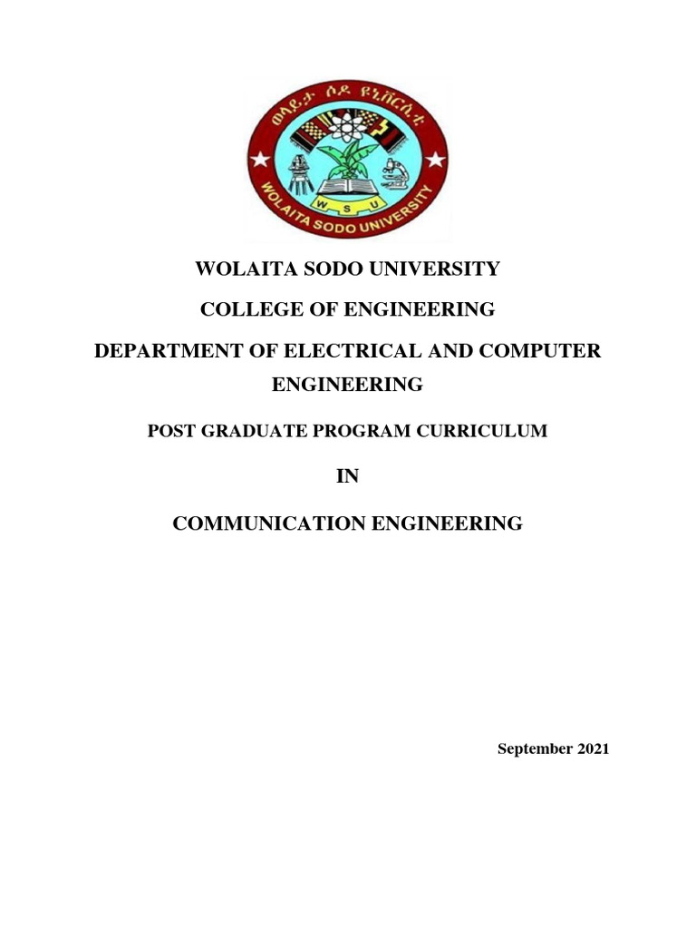 MSc Communication Engineering Curriculum | PDF | Engineering ...