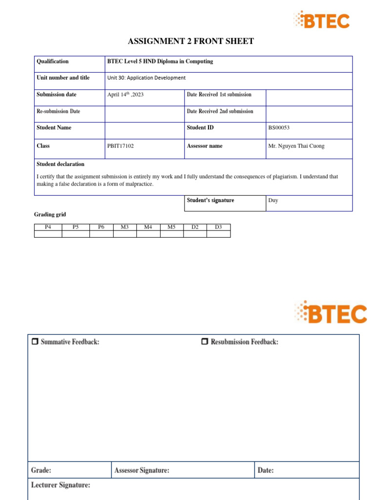 Group2 ASM2 AD 1st Duynh BS00053 | PDF | User (Computing) | Usability