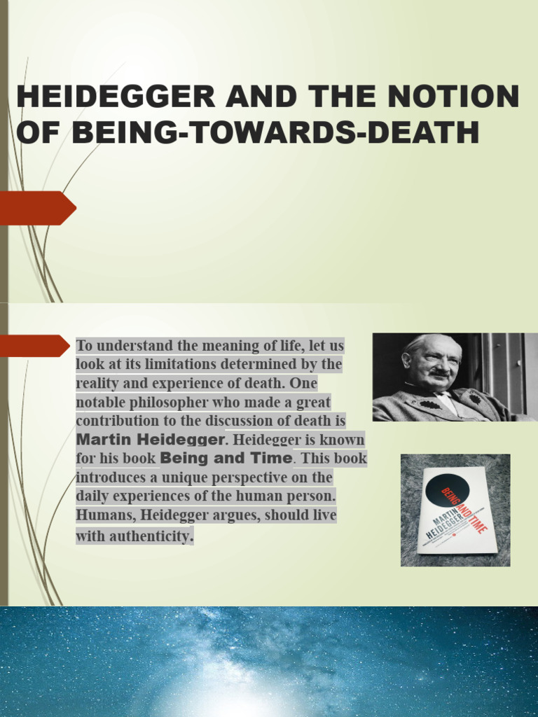 Heidegger and The Notion of Being Towards Death | PDF
