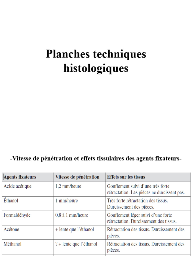 Planches Techniques Histologiques | PDF | Immunohistochimie | Organe