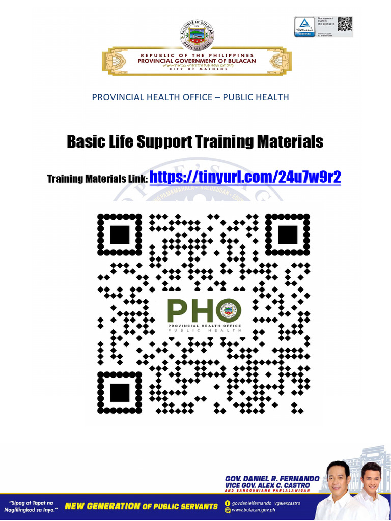 Basic Life Support Training Materials | PDF | Social Science