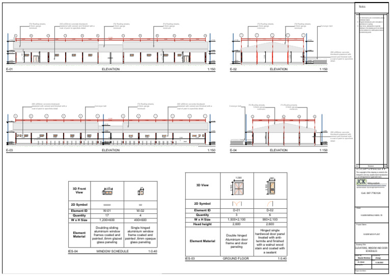 Elevations and Schedules | PDF | Window | Building Engineering