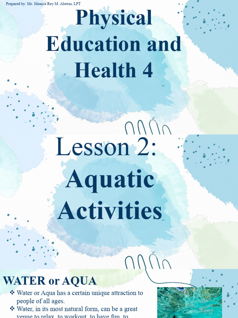 Lesson 2 Aquatic Activities | PDF | Snorkeling | Buoyancy