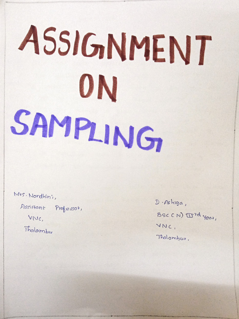 Sampling | PDF | Research Methods | Intelligence