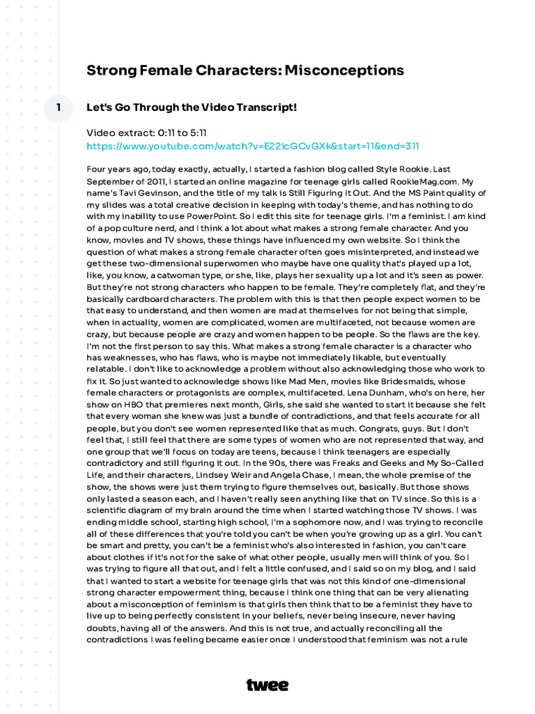 Teen Girl Figuring It Out TED | PDF | Social Science