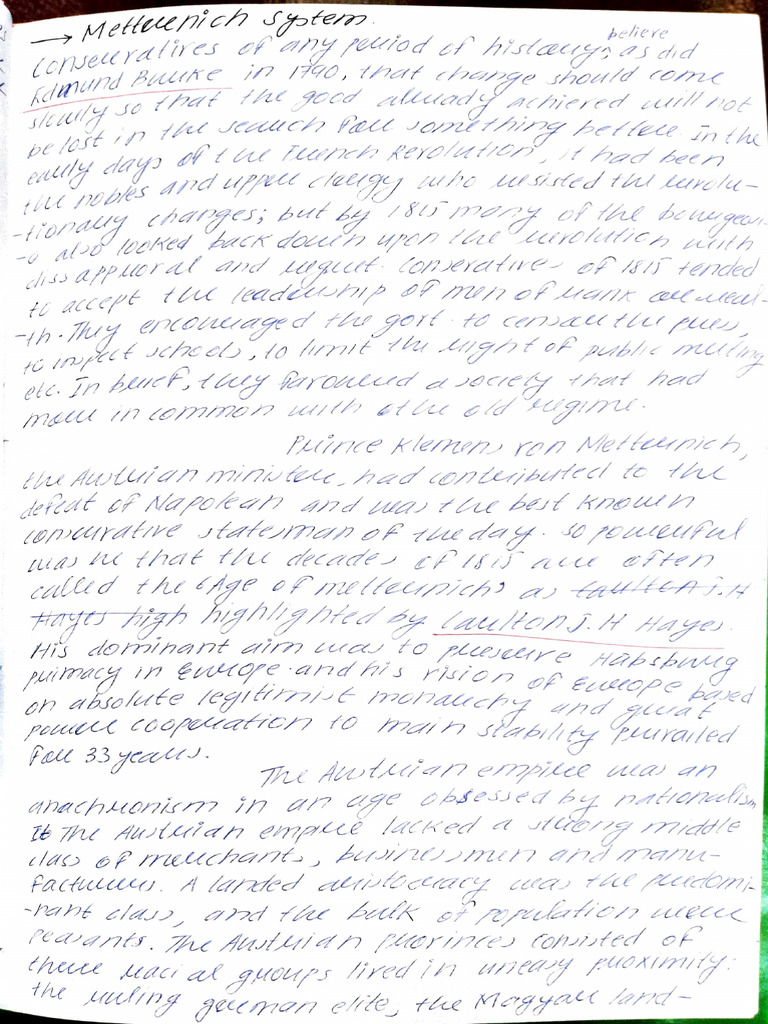 Metternich System | PDF