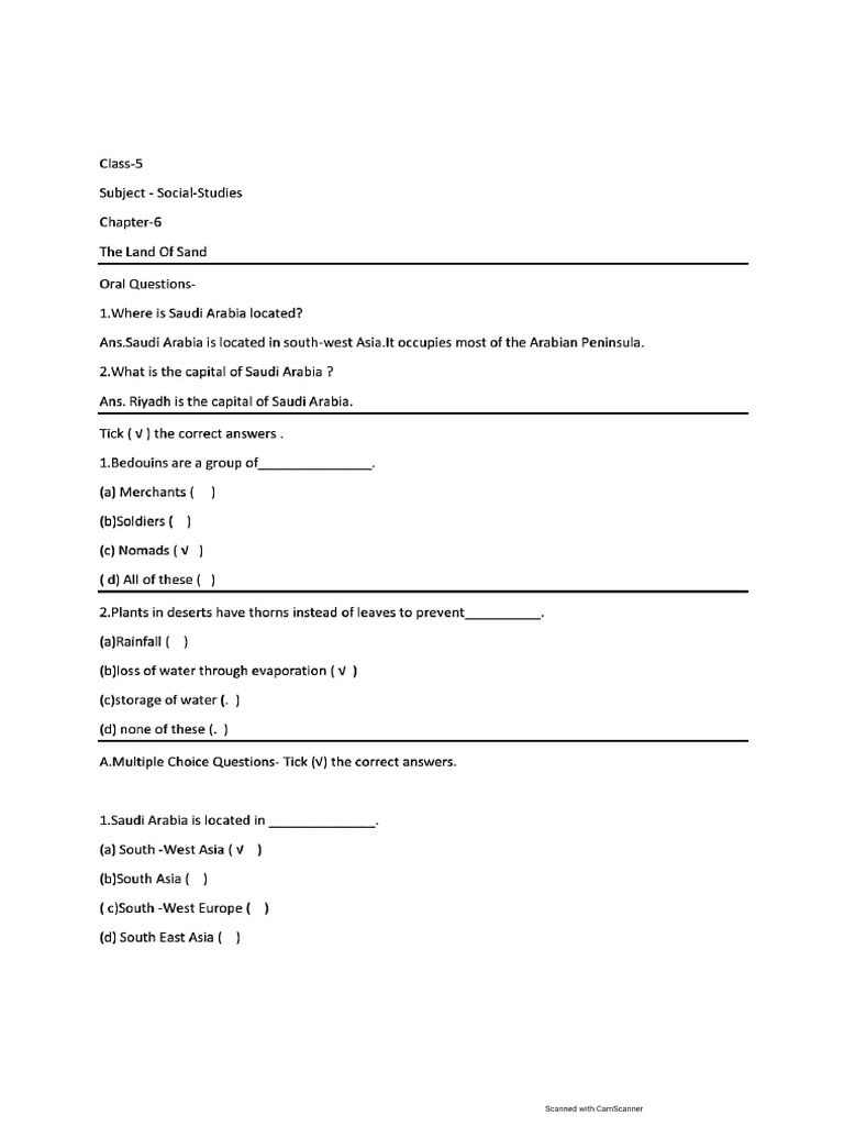 Social Studies Chapter 6 | PDF