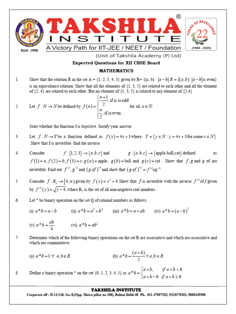 Maths Takshila Board Question | PDF | Triangle | Area