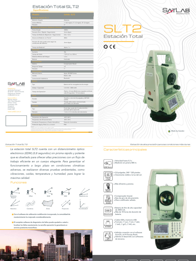 SLT2 Total Station Brochure ES | PDF