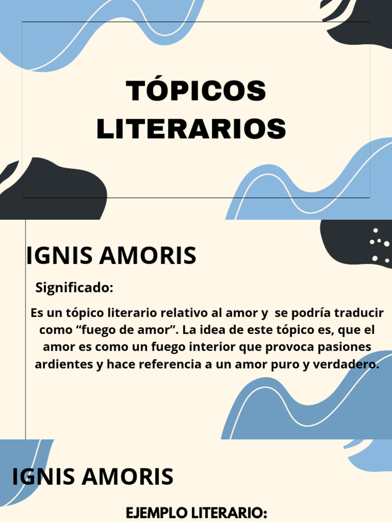 Topico Literario (Literatura Universal) | PDF | Amor | Romeo y Julieta