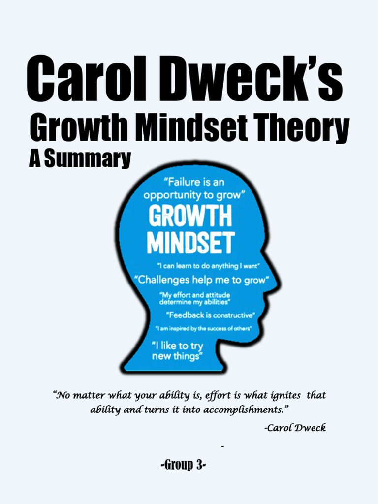 Growth Mindset_Summary_Group 3 | PDF | Mindset | Psychology