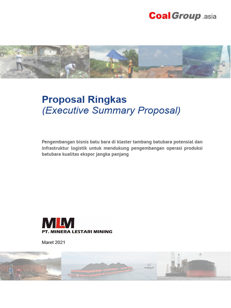 Proposal Ringkas Projek Barata Pengembangan Bisnis Batubara. | PDF | Bisnis | Teknologi & Rekayasa