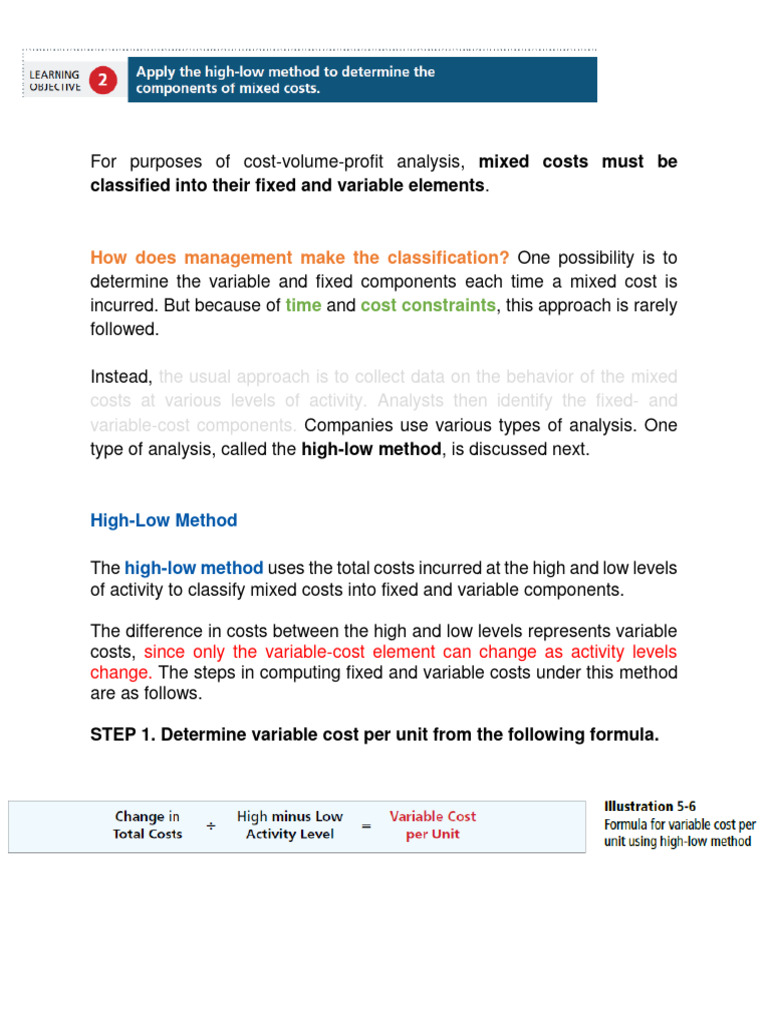 Chapter 5 - CVP Analysis Part 2 - Updated | PDF | Financial Economics ...