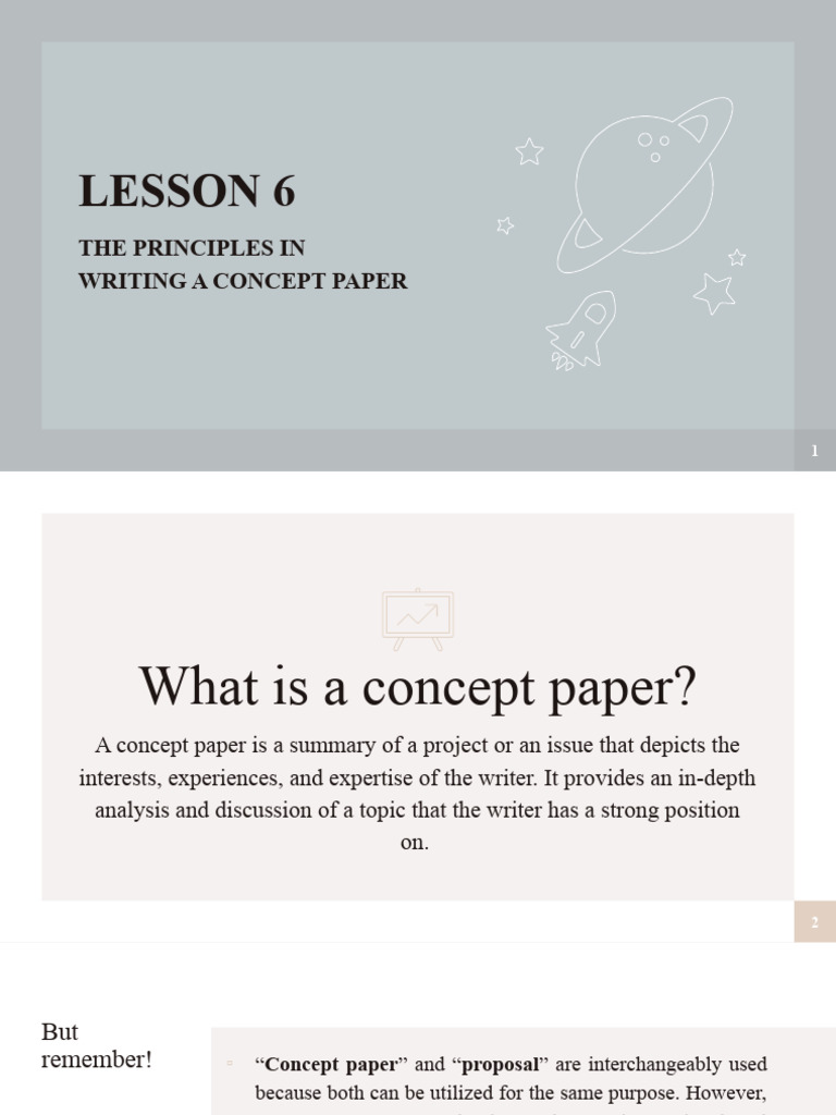 Lesson 6 Writing A Concept Paper | PDF