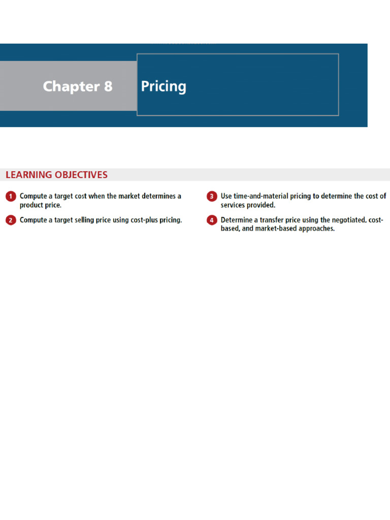 Chapter 8 - Pricing | PDF | Pricing | Profit (Economics)
