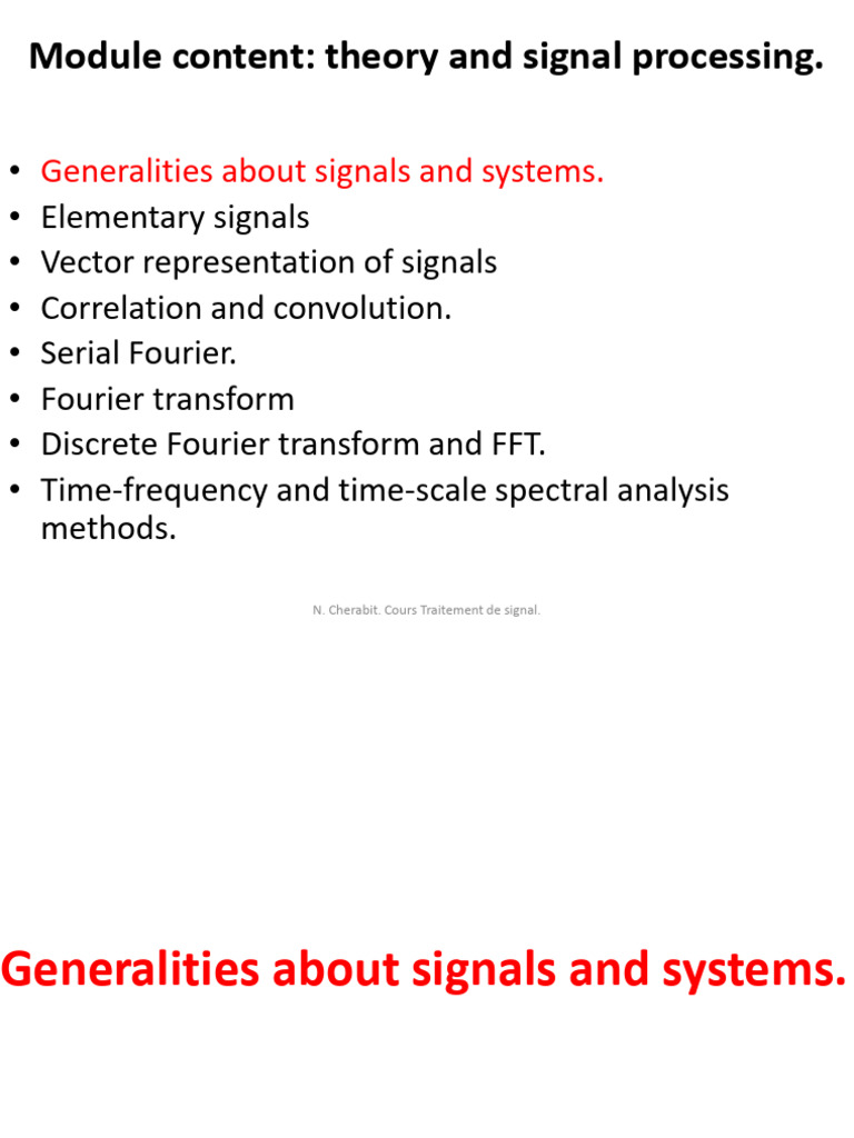 Signal Processing Fundamentals Guide | PDF | Electronics ...