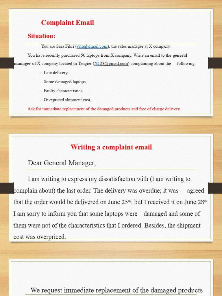 Delivery Complaint from Sara Fikri | PDF