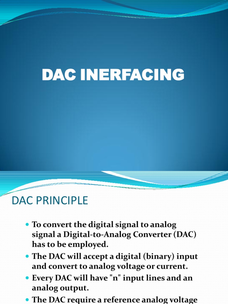DAC0800 Interfacing with 8085 Microprocessor | PDF | Computers