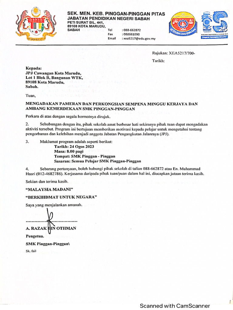 Surat Jemputan JPJ KM | PDF