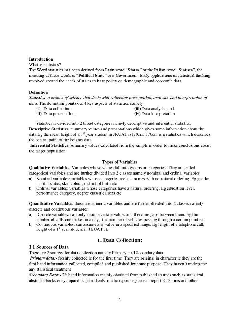 Materials Week One -Seven | PDF | Stratified Sampling | Sampling (Statistics)