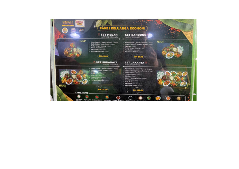 Menu Yum Yum | PDF