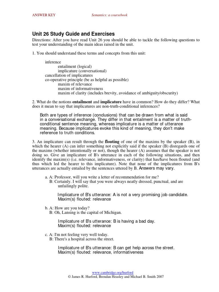 Unit 26 Study Guide and Exercises | PDF | Logic | Cognitive Science