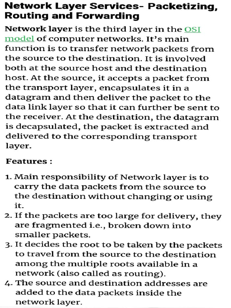 Work Layer And Congestion Control Pdf