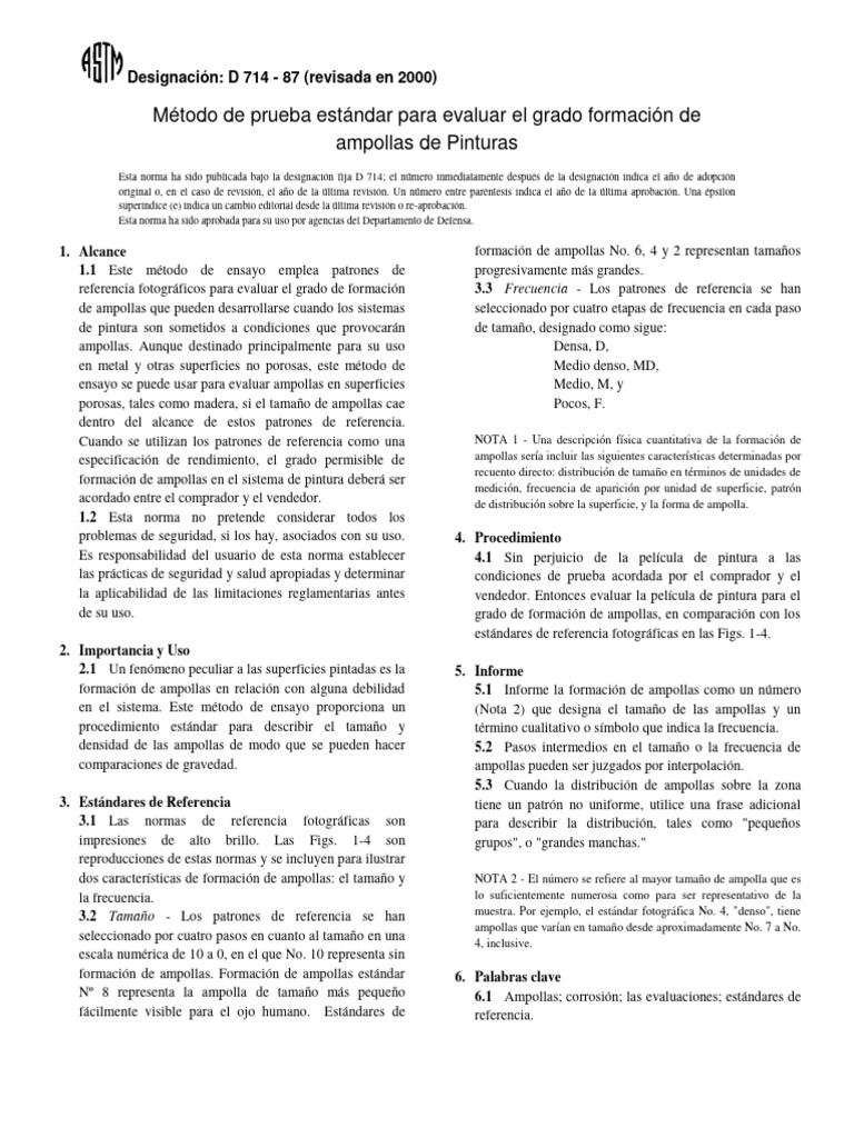 Astm D 714 | PDF | Frecuencia
