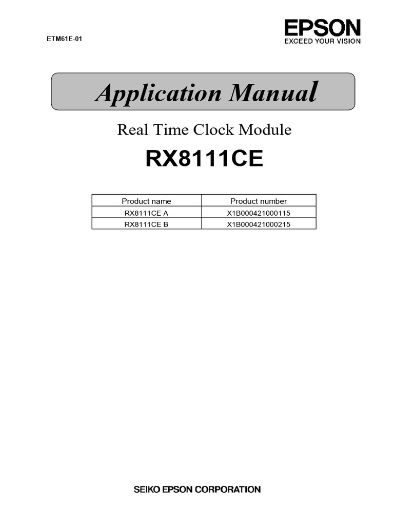 Rx8111ce en | PDF