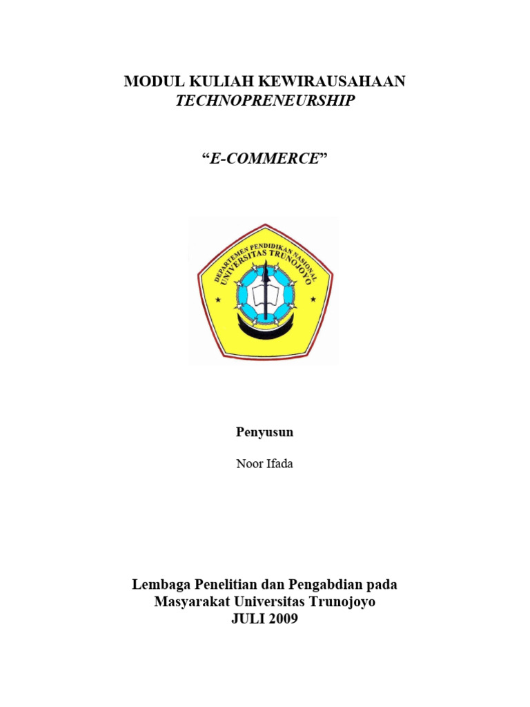 Modul Kwu - e Commerce - Noor Ifada1 Dikonversi | PDF | Bisnis | Komputer